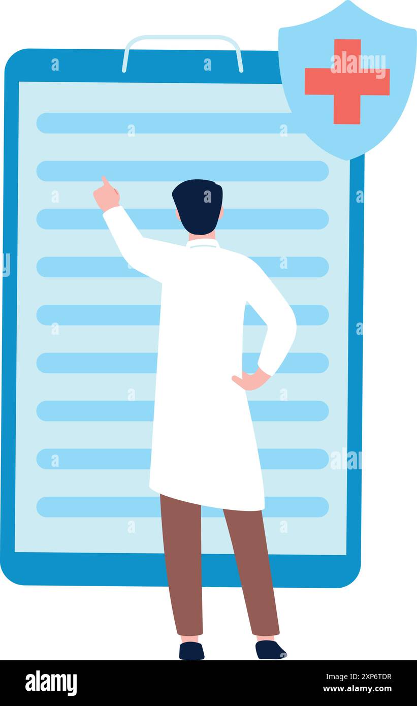 Doctor patient stethoscope pen Stock Vector Images - Alamy