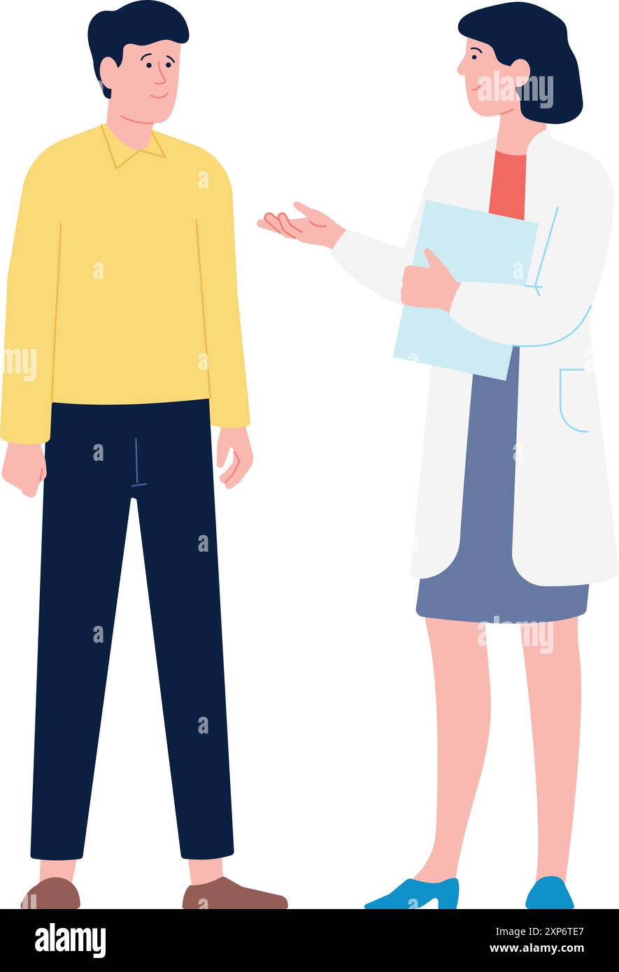 Medical appointment patient talk Cut Out Stock Images & Pictures - Alamy