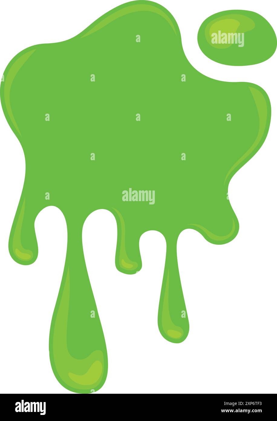 Dripping green slime. Cartoon toxic blob stain Stock Vector Image & Art ...