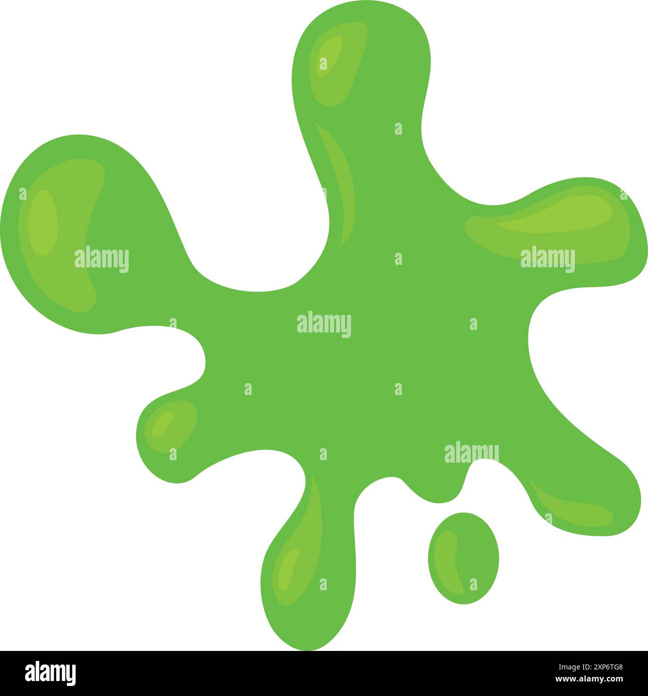 Goo drop stain. Green cartoon jelly splash Stock Vector Image & Art - Alamy