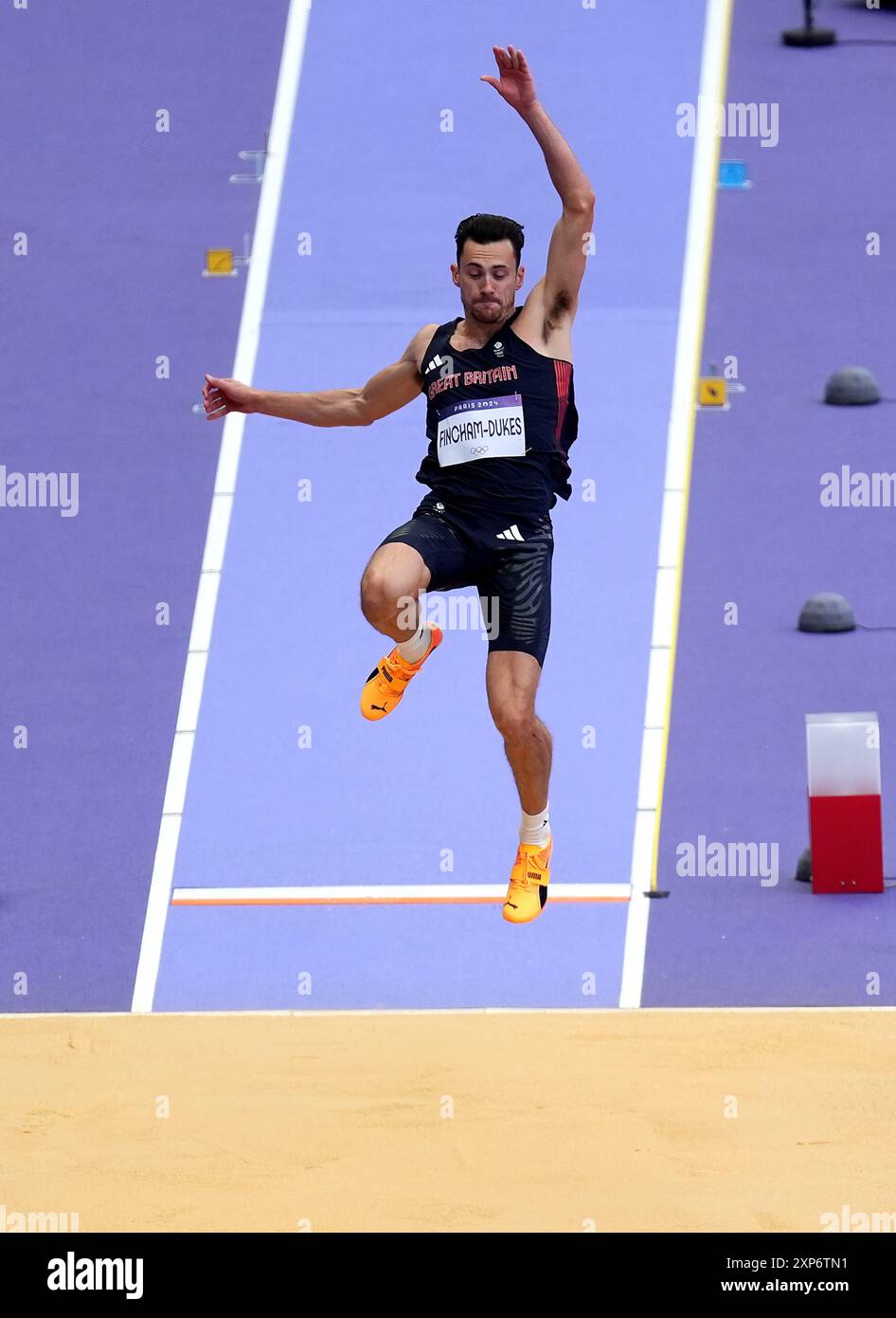 Great Britain's Jacob Fincham-Dukes during the Men's Long Jump ...