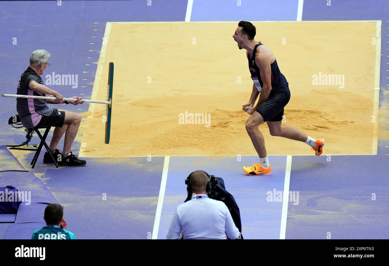 Great Britain's Jacob Fincham-Dukes during the Men's Long Jump ...
