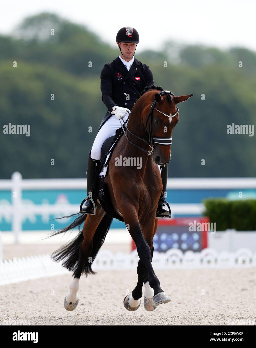Denmark's Andersen Daniel Bachmann aboard Vayron during the Dressage ...
