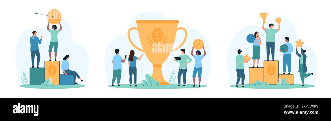 Mini challenge trophy Stock Vector Images - Alamy