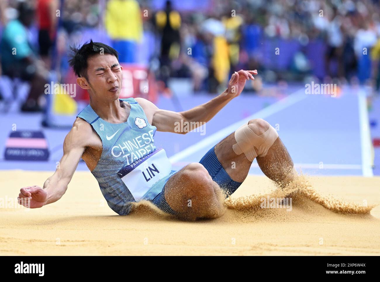 Paris, France. 4th Aug, 2024. Lin Yu-Tang of Chinese Taipei competes ...