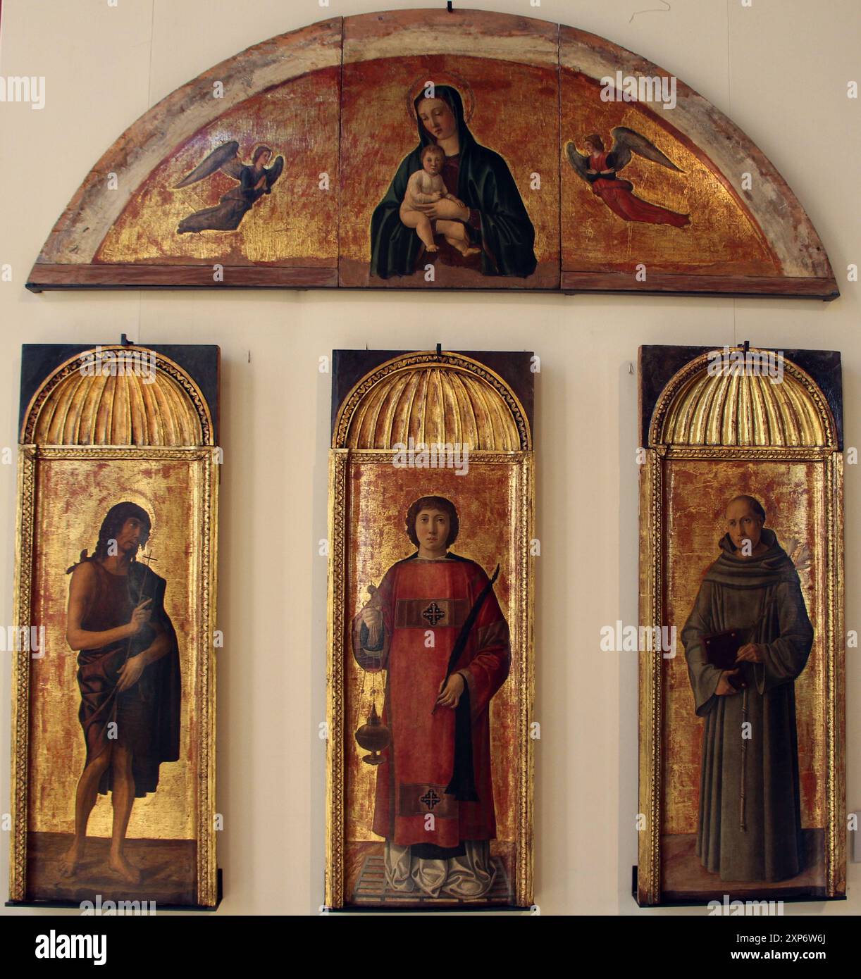 Triptych of Saint Lawrence painting by Jacopo, Gentile und Giovanni Bellini and workshop ...