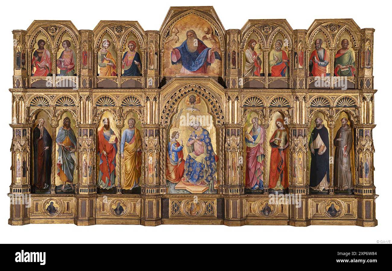 POLYPTYCH OF THE ANNUNCIATION (LION POLYPTYCH) LORENZO VENEZIANO Stock ...