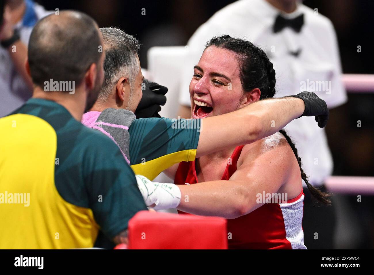 Villepinte, France. 04th Aug, 2024. Australian boxer Caitlin Parker ...