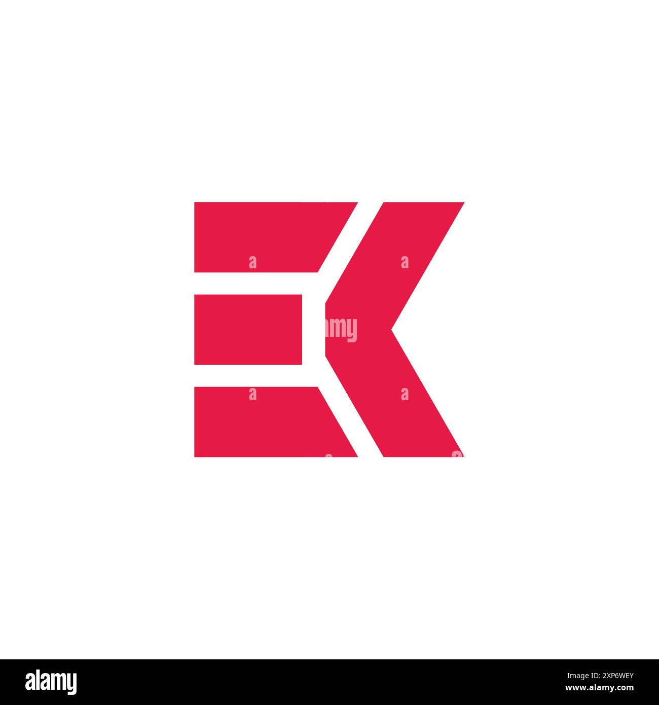 letter ek stripes run simple geometric logo vector Stock Vector Image ...
