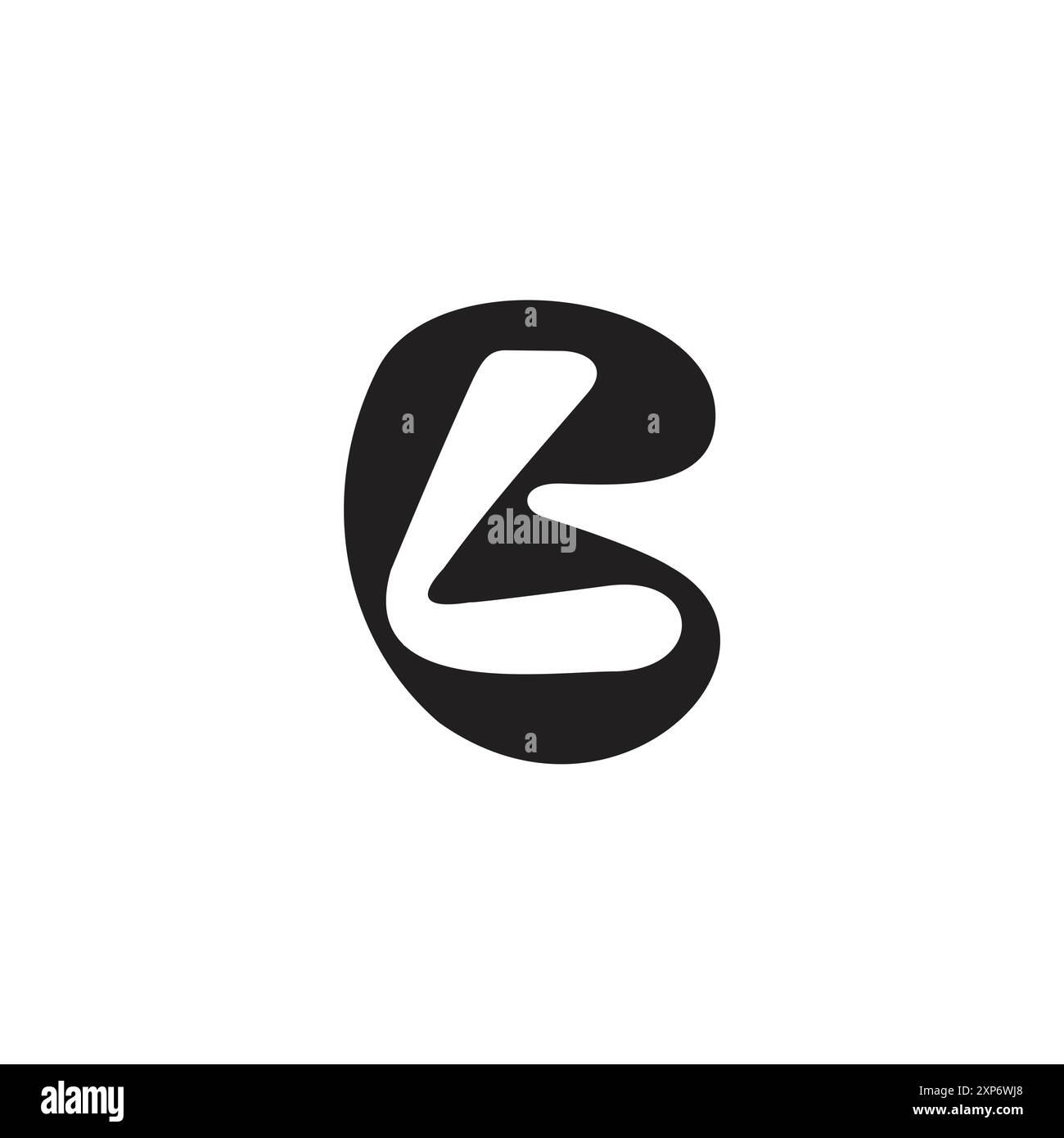 abstract letter bl doodle simple logo vector Stock Vector Image & Art ...
