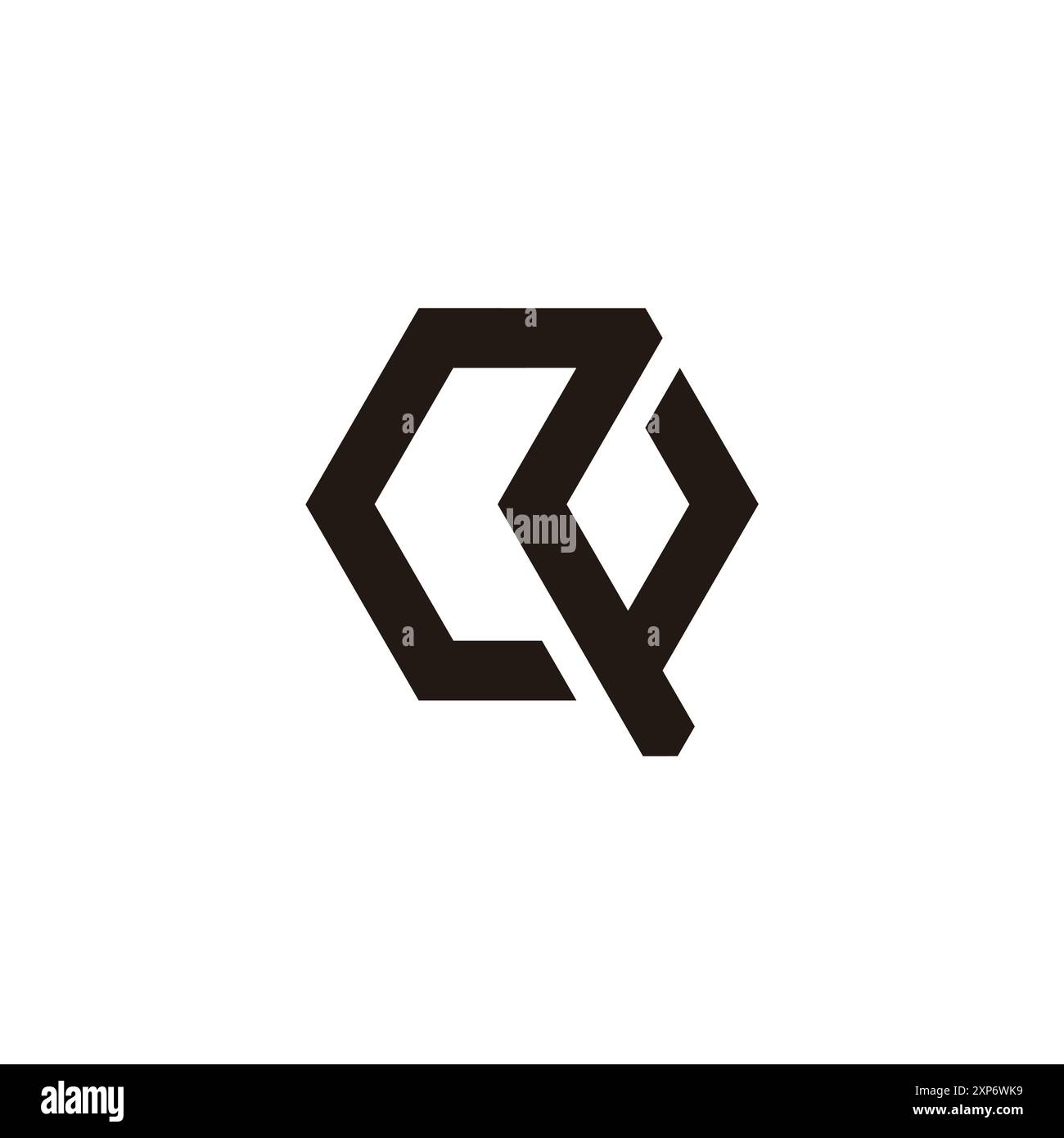 letter rq abstract hexagon simple logo vector Stock Vector Image & Art ...