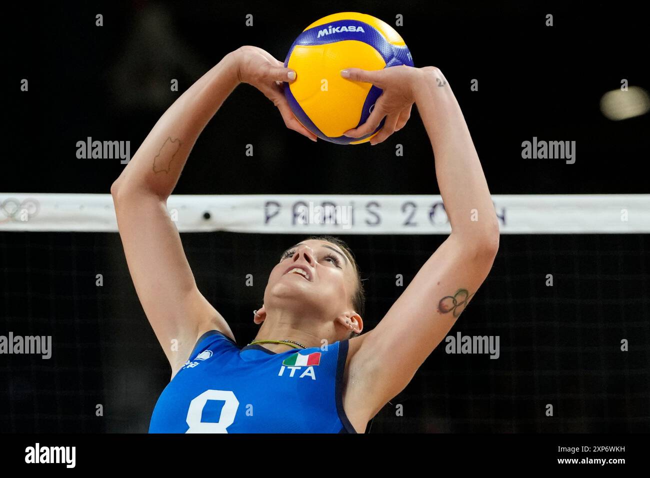 Alessia Orro of Italy in action during the Group C women's volleyball ...