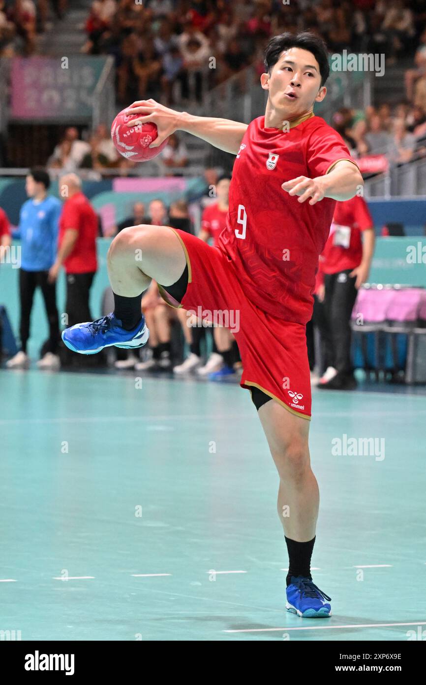 Paris, France. 4th Aug 2024. 9 SUGIOKA Naoki (JPN), Sweden (SWE) vs ...