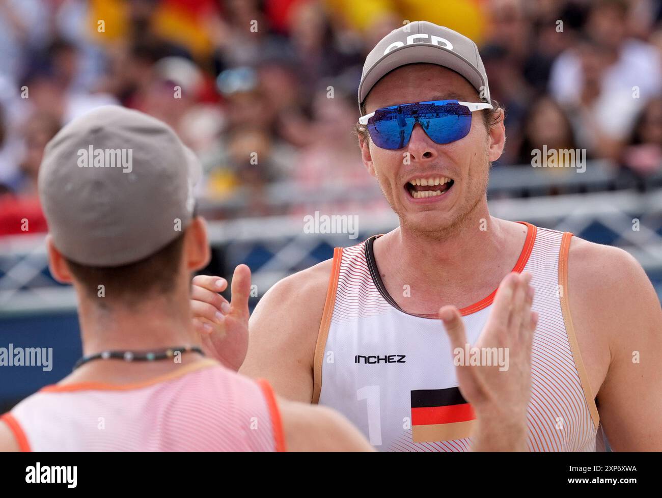 Paris, France. 04th Aug, 2024. Olympics, Paris 2024, beach volleyball ...