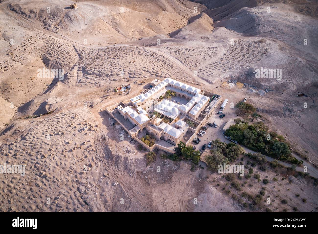 Israel. Nabi Musa site and mosque at Judean desert, Israel. Tomb of ...