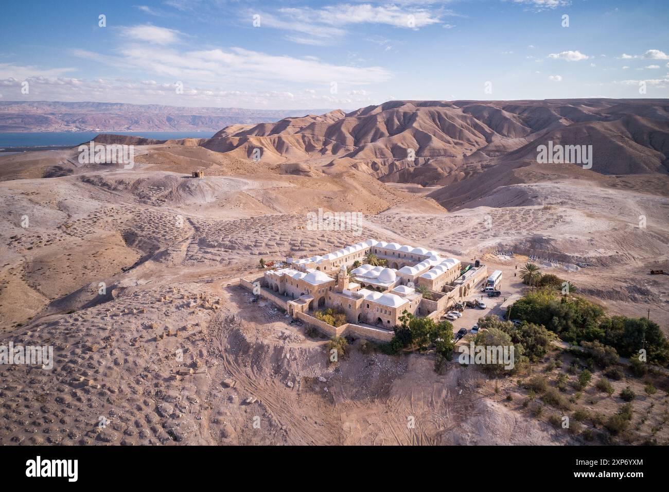 Israel. Nabi Musa site and mosque at Judean desert, Israel. Tomb of ...