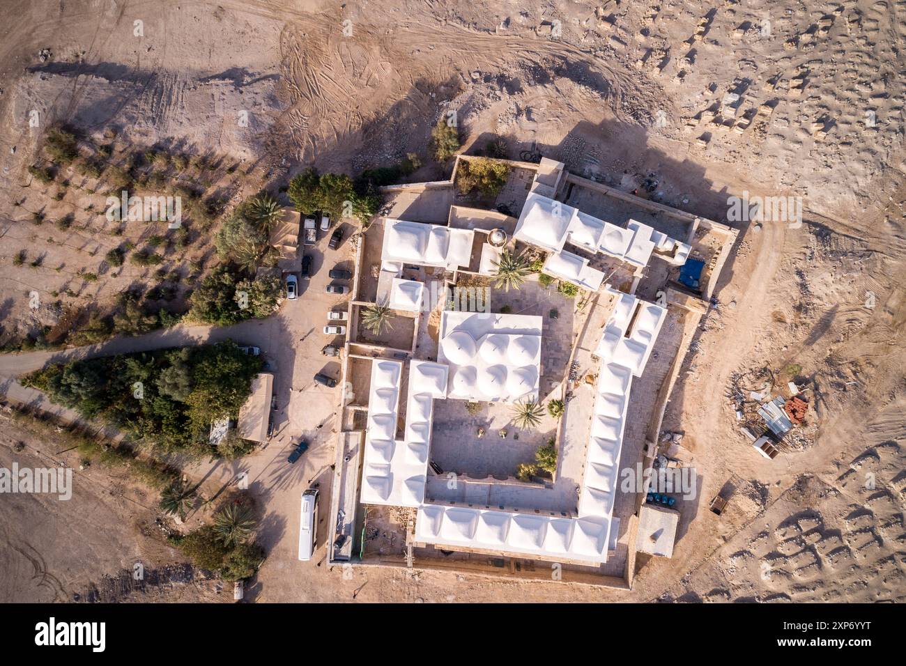 Israel. Nabi Musa site and mosque at Judean desert, Israel. Tomb of ...