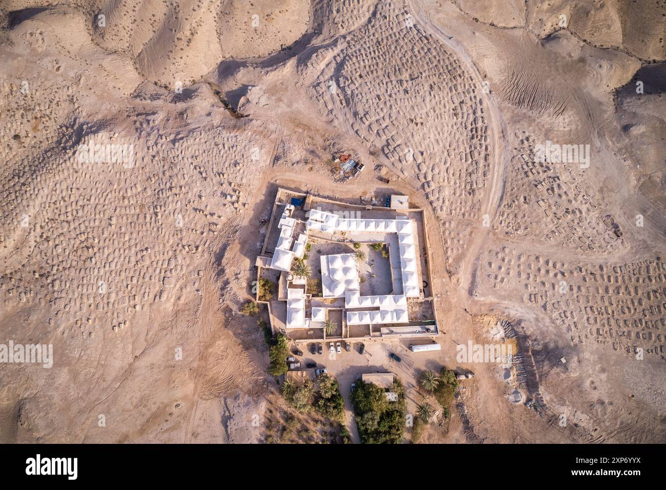 Israel. Nabi Musa site and mosque at Judean desert, Israel. Tomb of ...