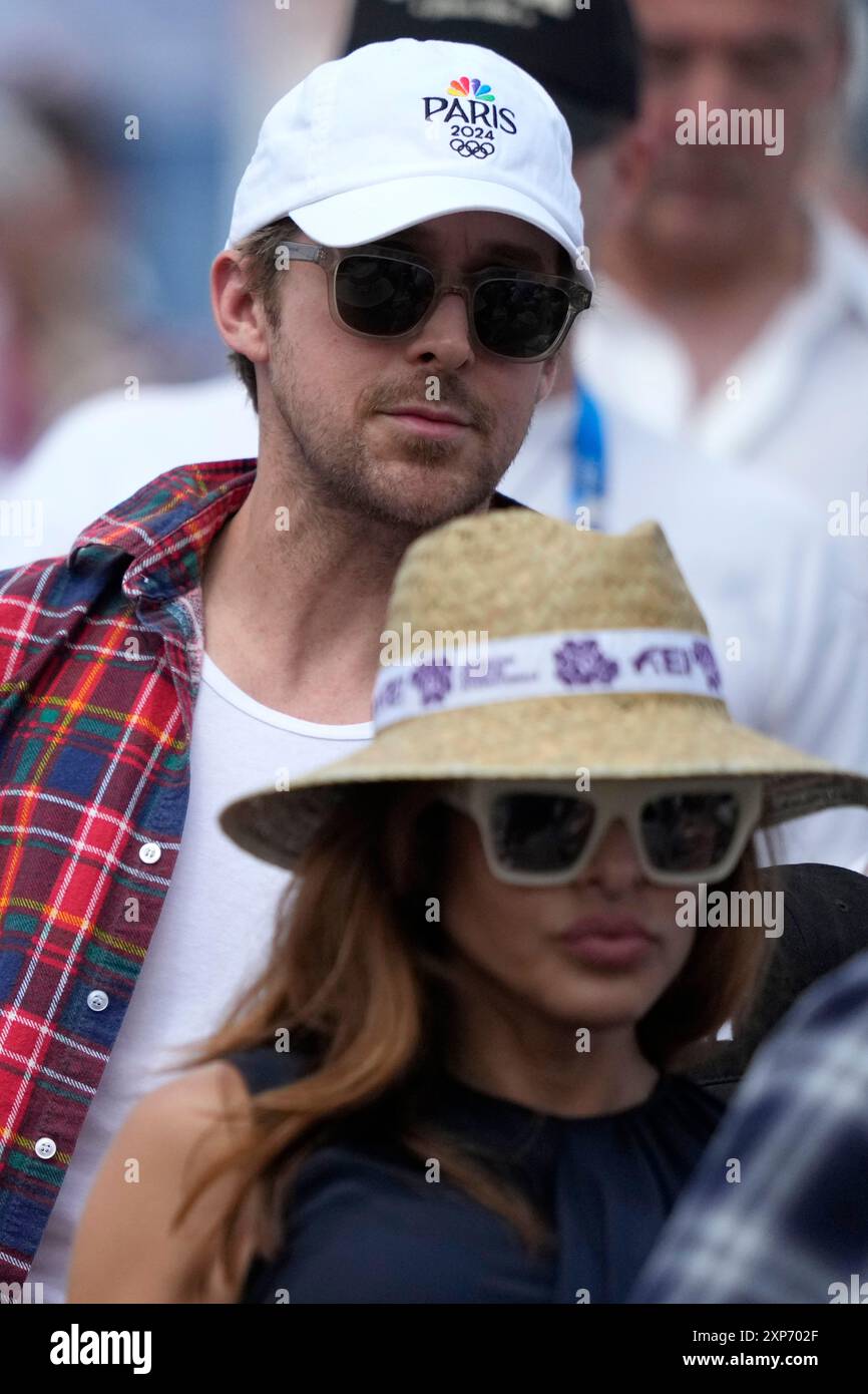 Ryan Gosling and Eva Mendes attend the dressage Individual Grand Prix ...