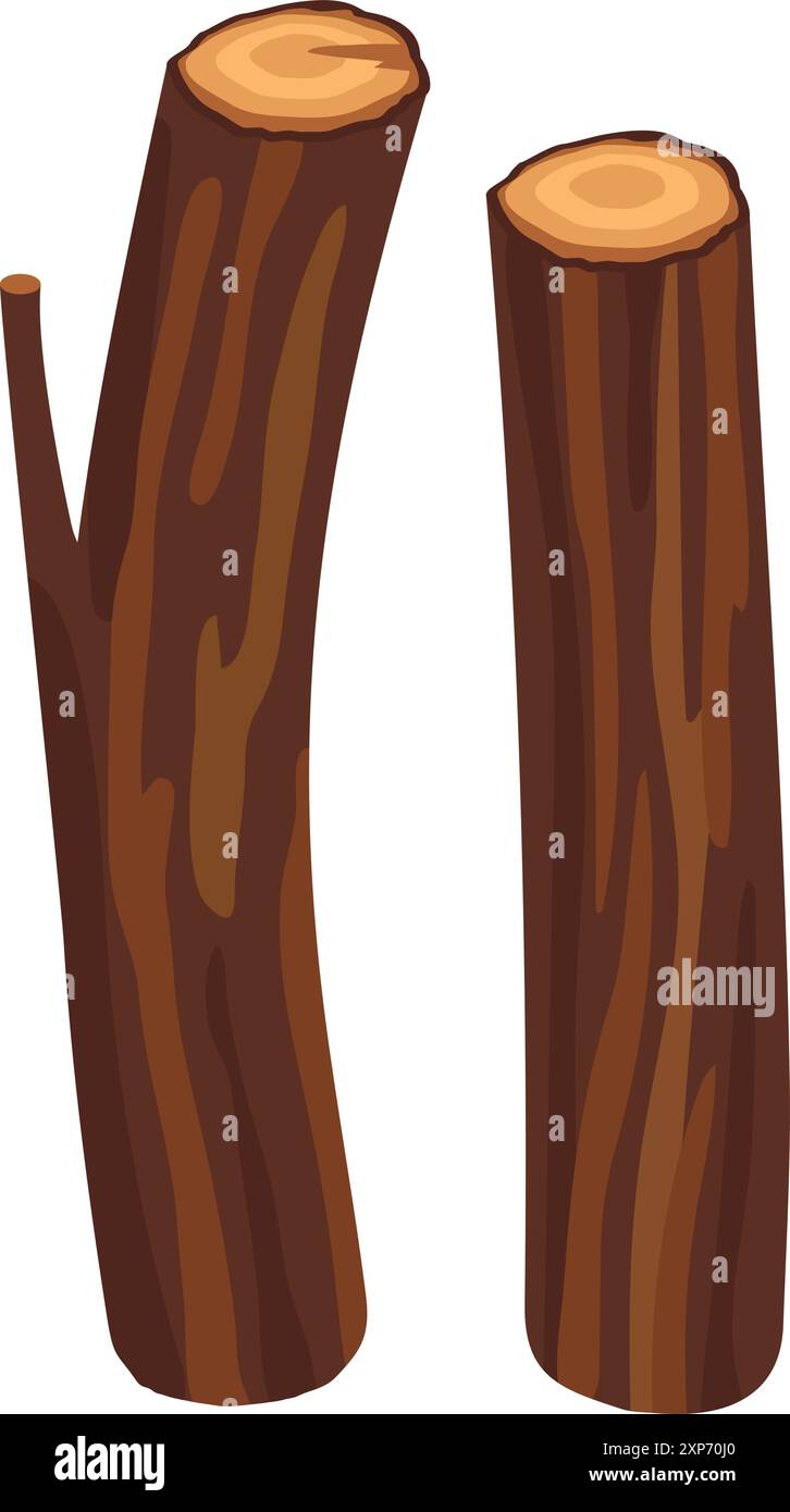 Timber cartoon icon. Tree logs. Cutted wood Stock Vector Image & Art ...
