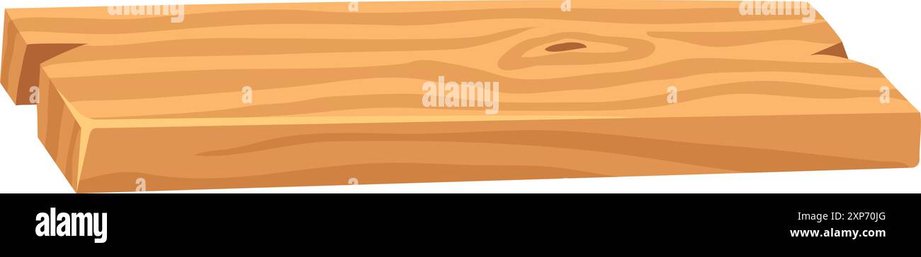 Wooden plank. Cartoon carpentry. Board material icon Stock Vector Image ...