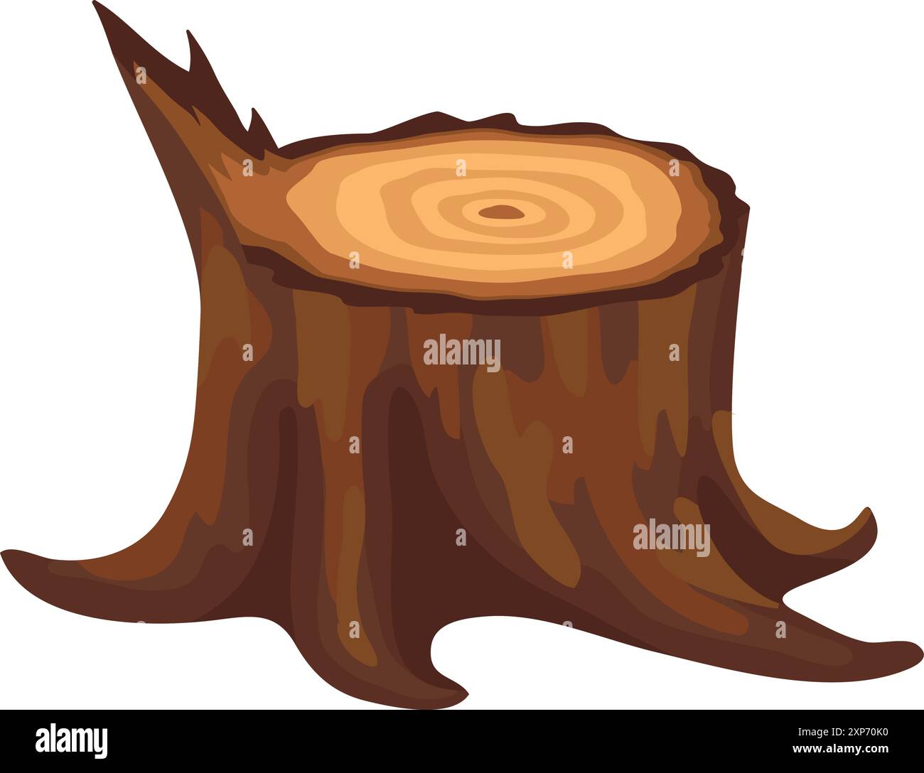 Cartoon Tree Stump Illustration Of Tree Stump | Colourbox
