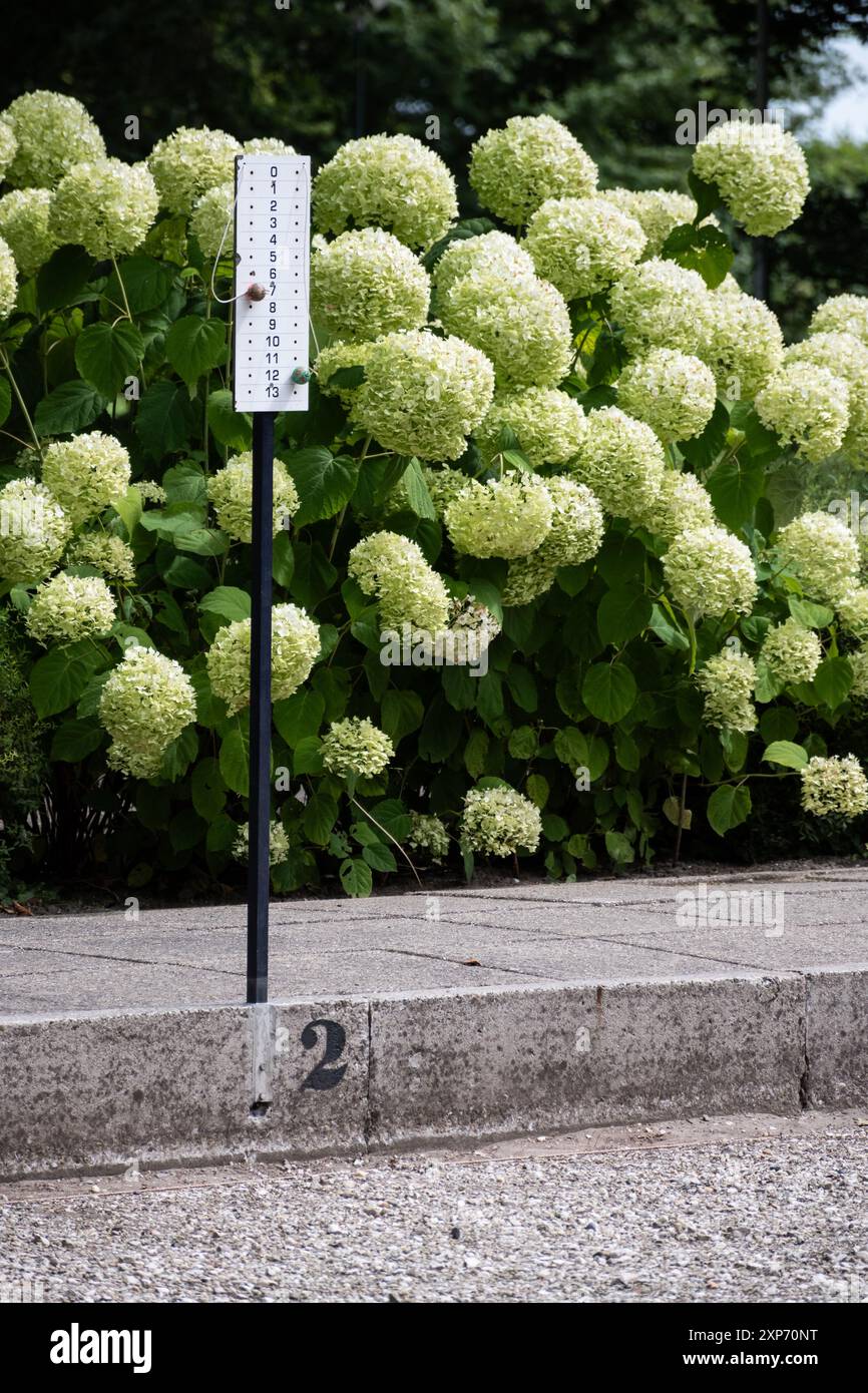 scoreboard to tally points in team sport Pétanque in Netherlands. chart ...