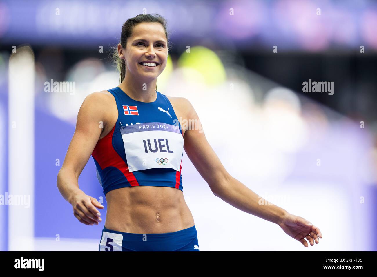 Paris, France. 04th Aug, 2024. Amalie Juel of, Norway., . ahead of ...