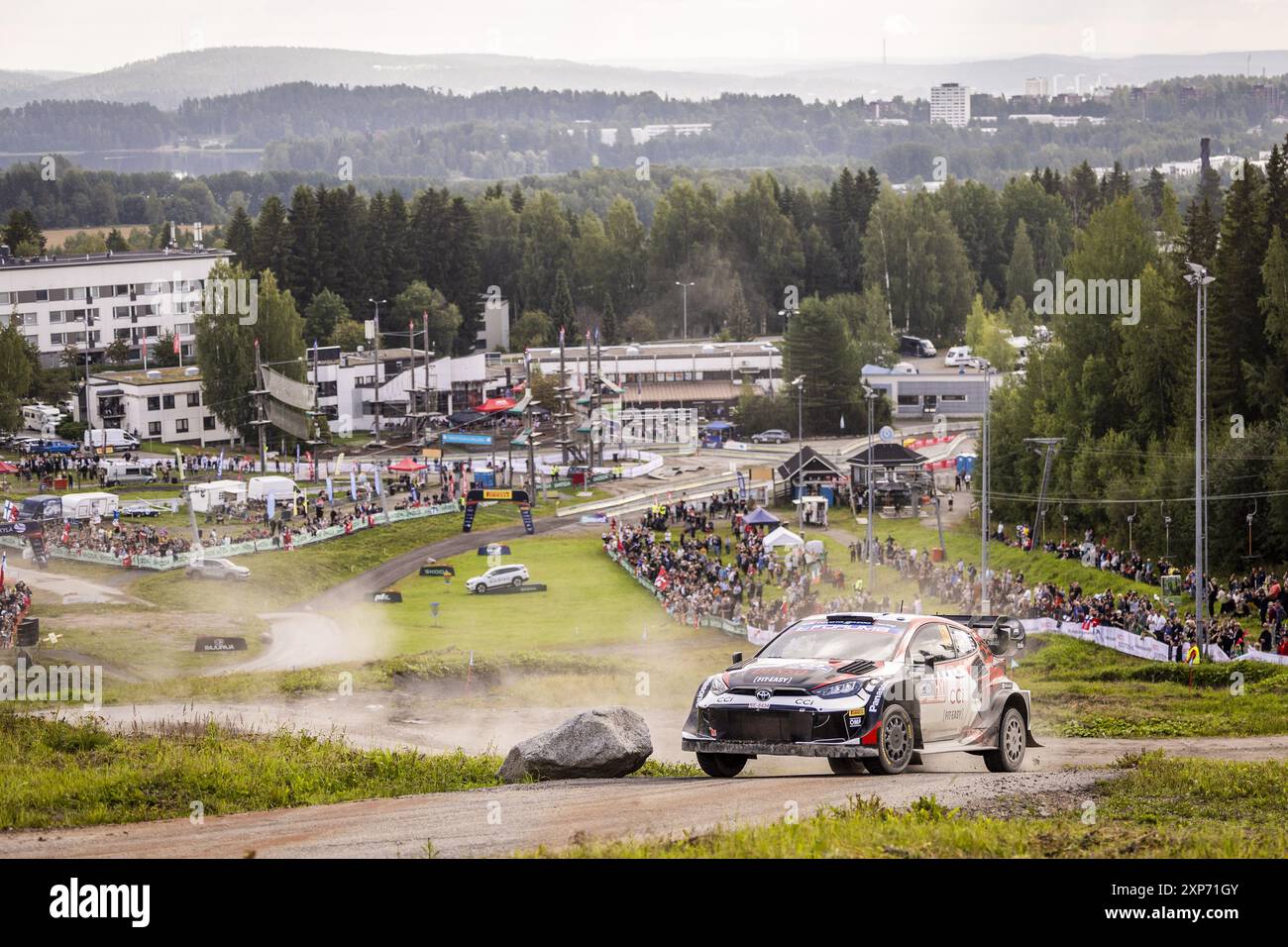 69 ROVANPERA Kalle, HALTTUNEN Jonne, Toyota GR Yaris Rally1, action ...