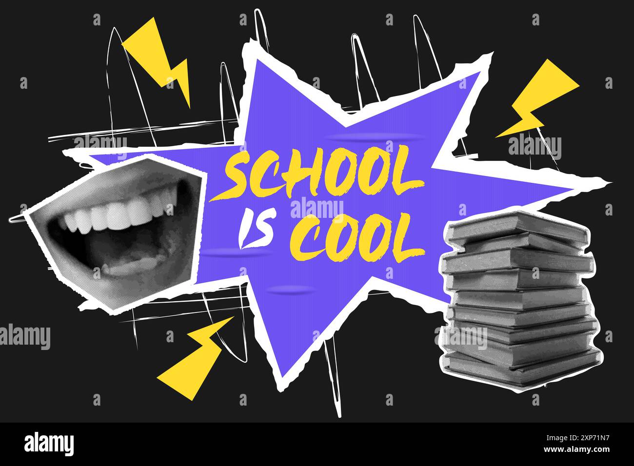 Green pencil collage element hi-res stock photography and images - Alamy