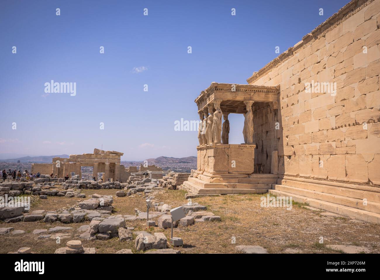 Athens, Greece, May 3rd 2024: The Mighty UNESCO Acropolis of Athens, in ...