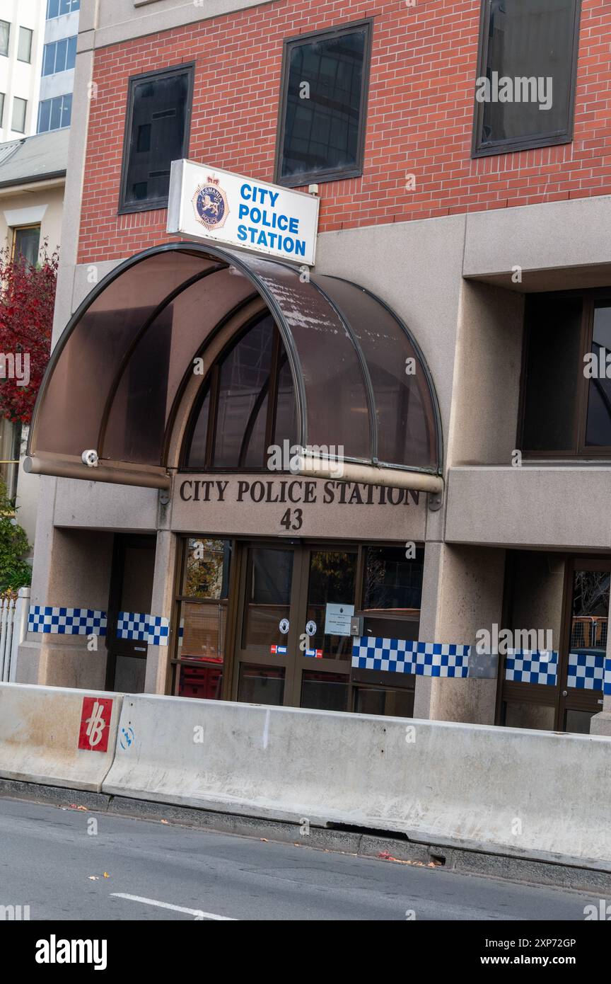 Hobart City police station or City Police station on Liverpool Street ...