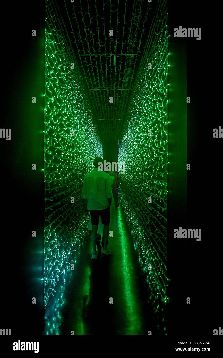 People look at the 'Spirit of Japan' exhibition at the Nomad Museo ...