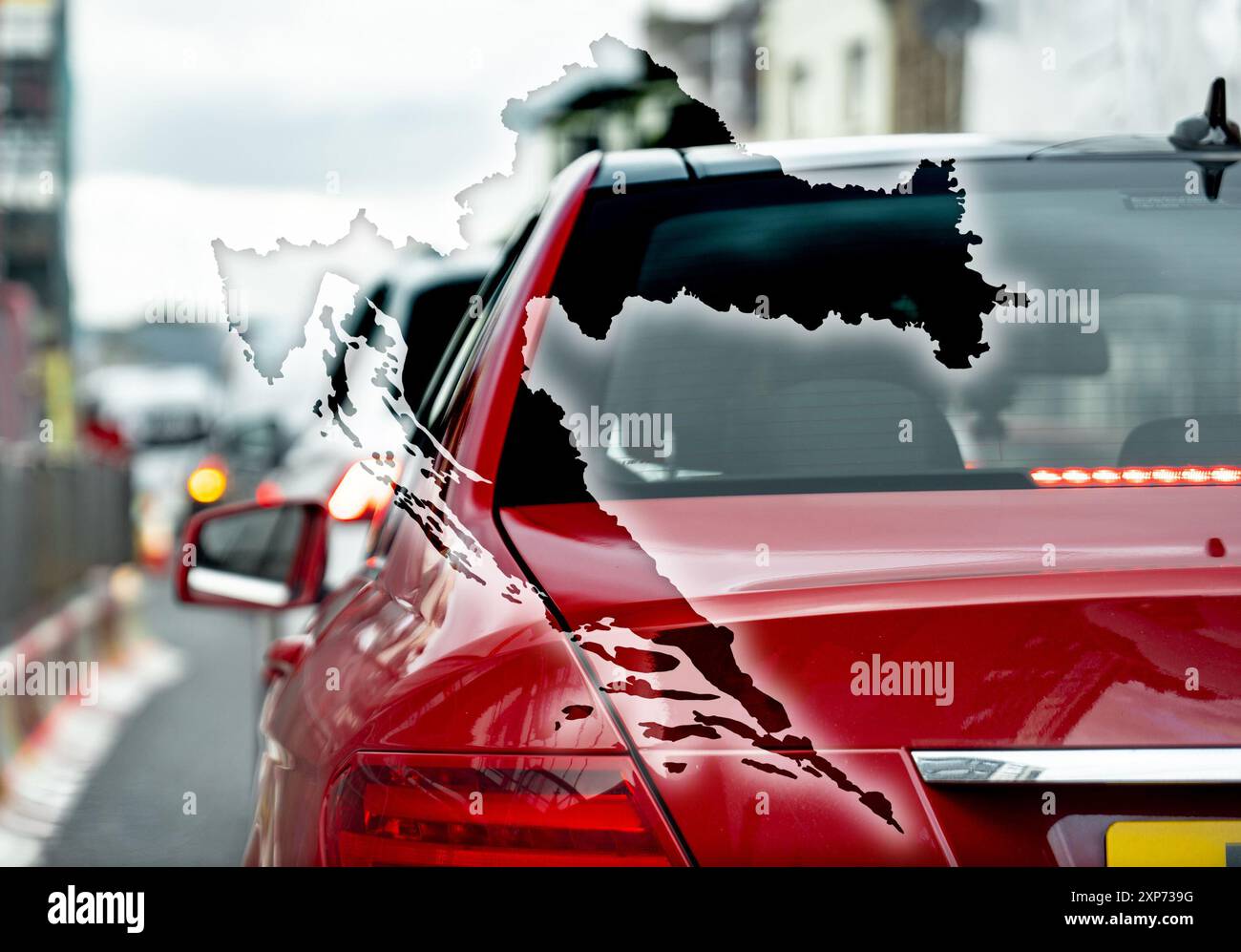 Traffic map jam hi-res stock photography and images - Alamy