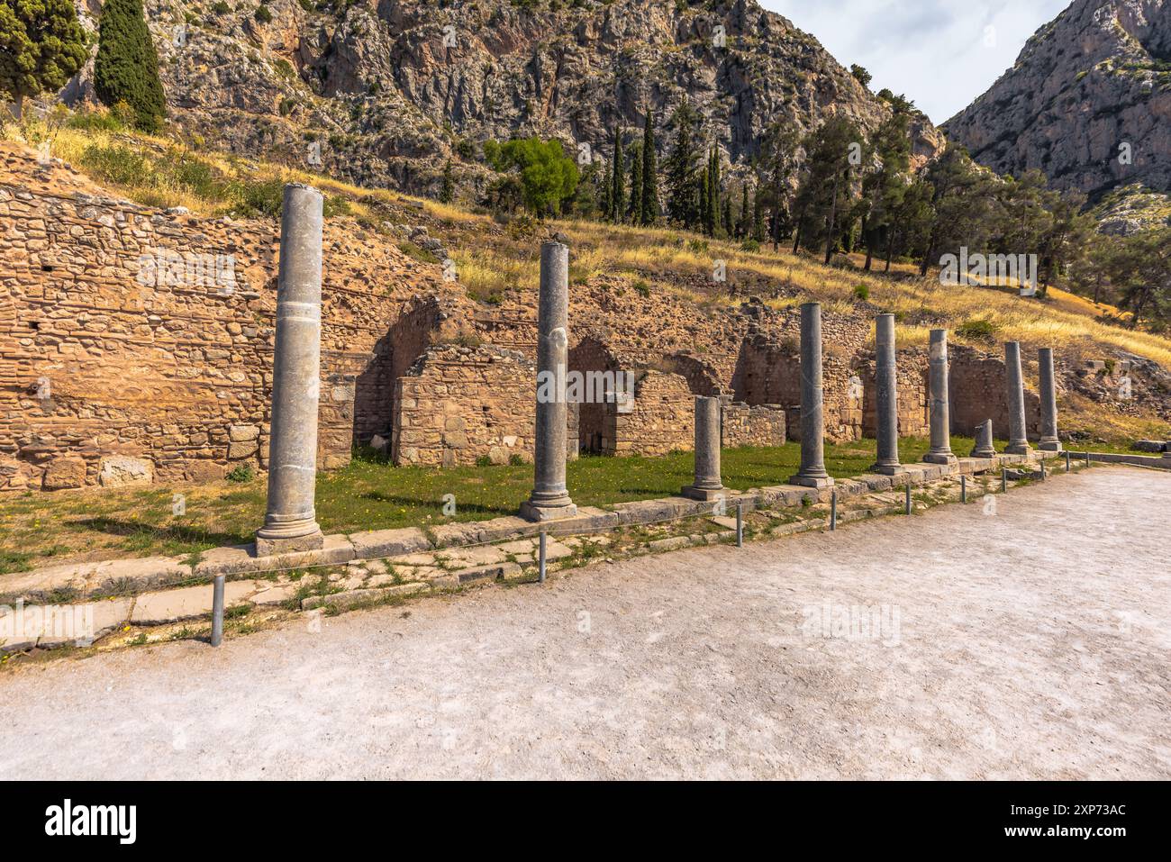 Delphi, Greece, May 4th 2024: The legendary Archaeological ruins of the ...