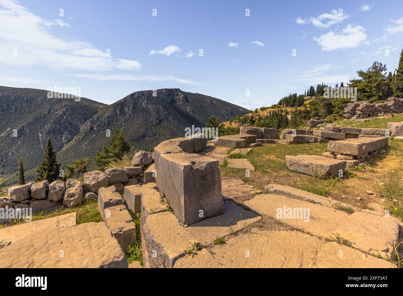 Delphi, Greece, May 4th 2024: The legendary Archaeological ruins of the ...
