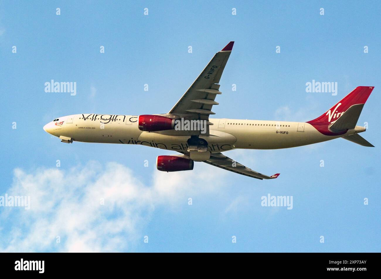 London, England, UK - 28 April 2024: Airbus A330 (registration G-VUFO ...