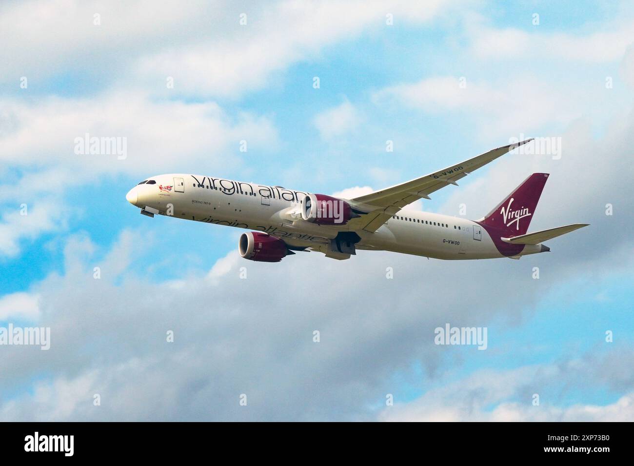 London, England, UK - 28 April 2024: Boeing 787 Dreamliner ...