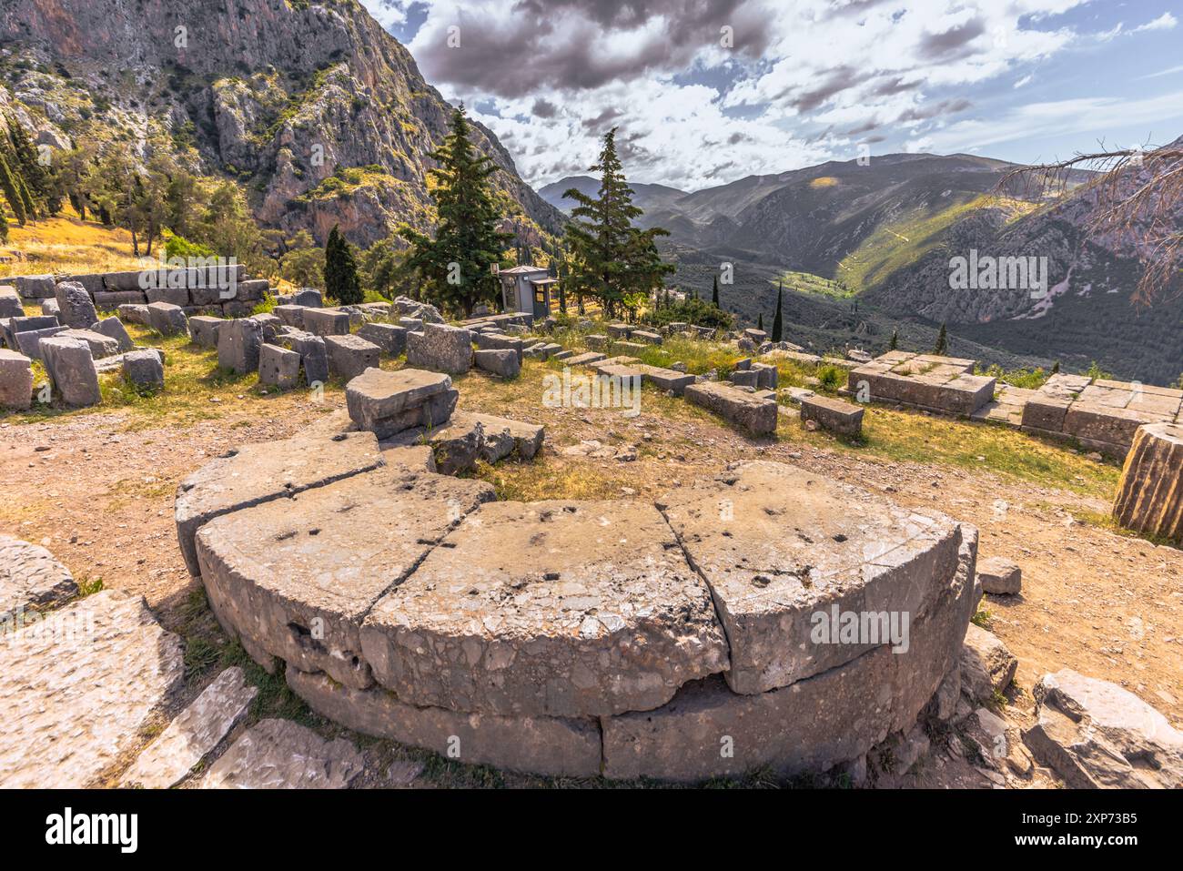 Delphi, Greece, May 4th 2024: The legendary Archaeological ruins of the ...