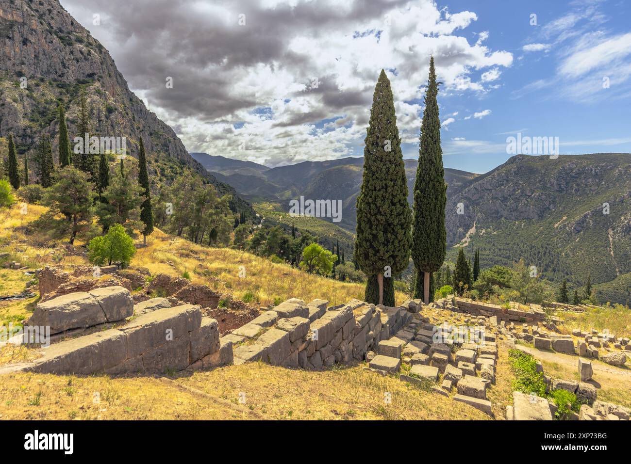 Delphi, Greece, May 4th 2024: The legendary Archaeological ruins of the ...