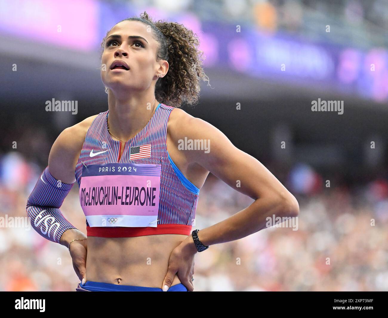 Paris, France. 4th Aug, 2024. Sydney McLaughlin-Levrone of the United ...