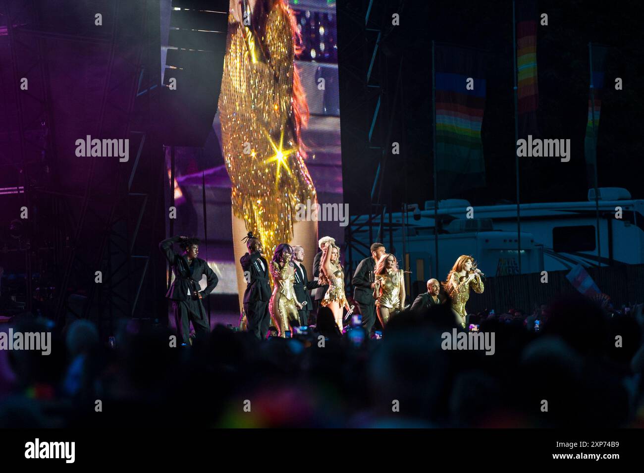 Brighton Pride, UK, 3rd August 2024. Girls Aloud headline Fabuloso in ...