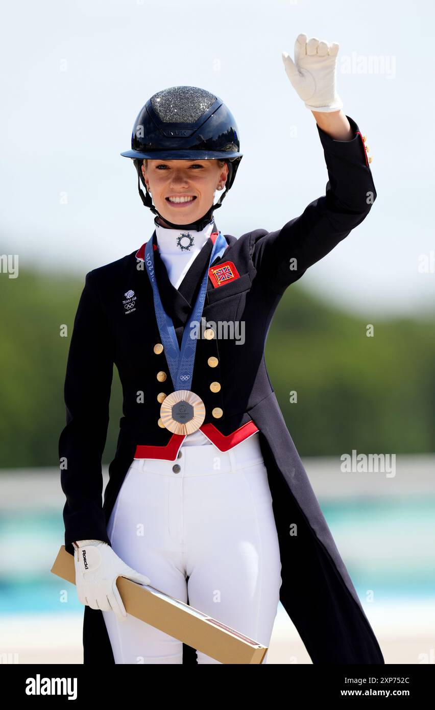 Great Britain’s Charlotte Fry with her bronze medal following the ...