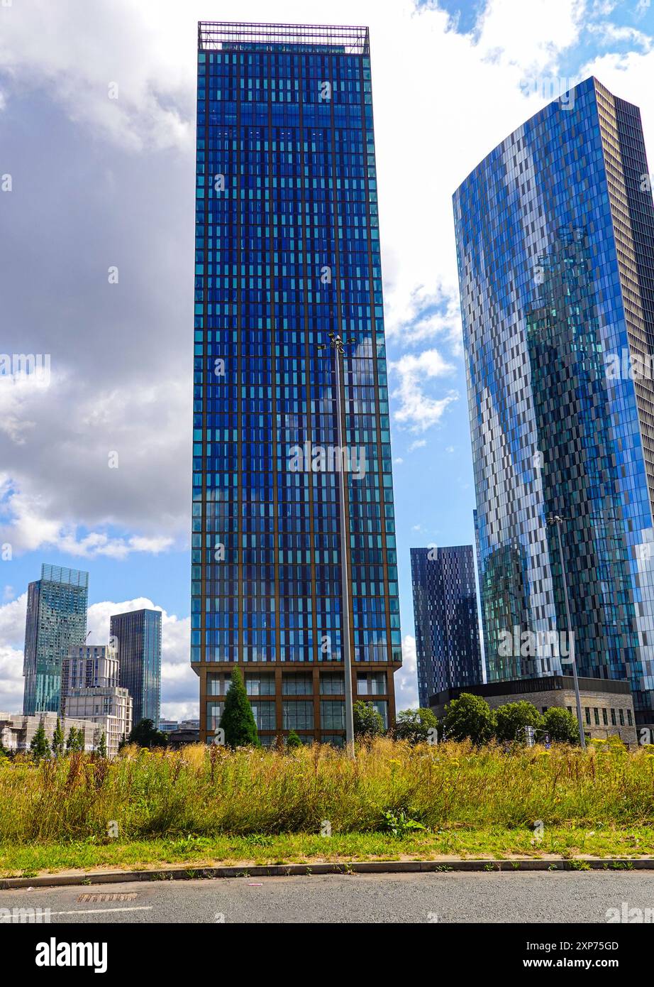 Skyscraper towers in Manchester city centre, UK Stock Photo - Alamy