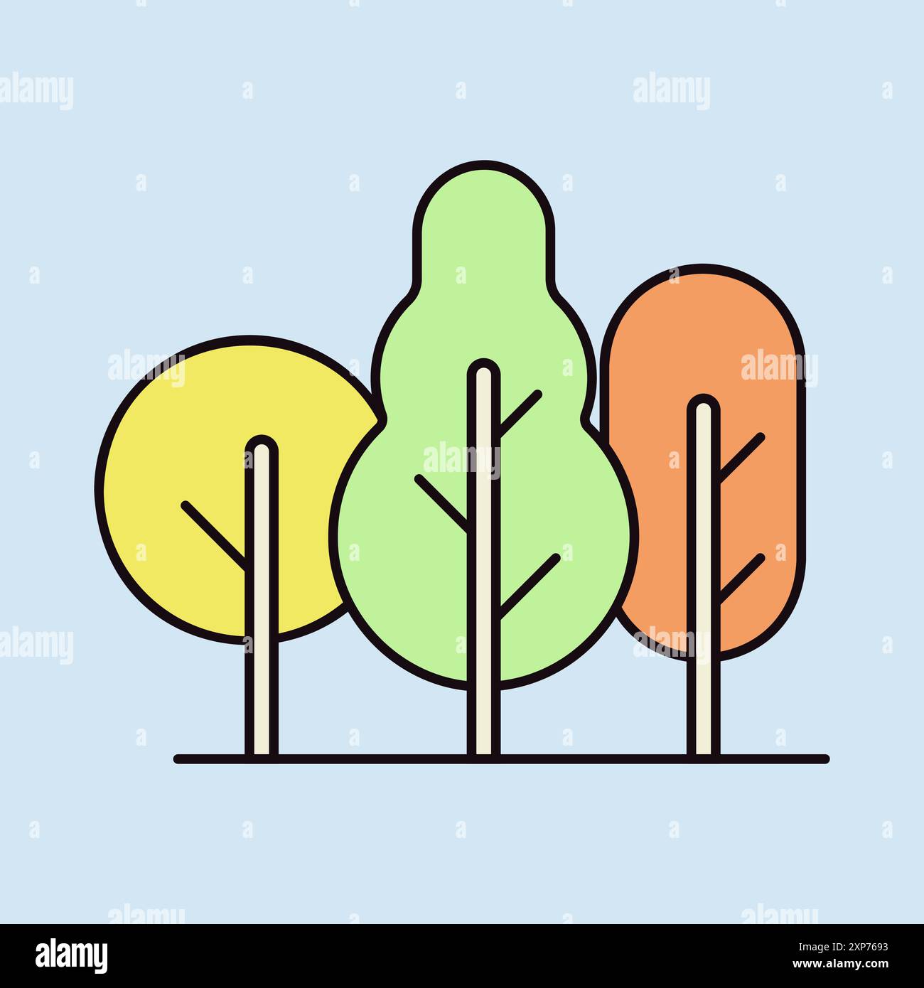 Reforestation site Stock Vector Images - Alamy
