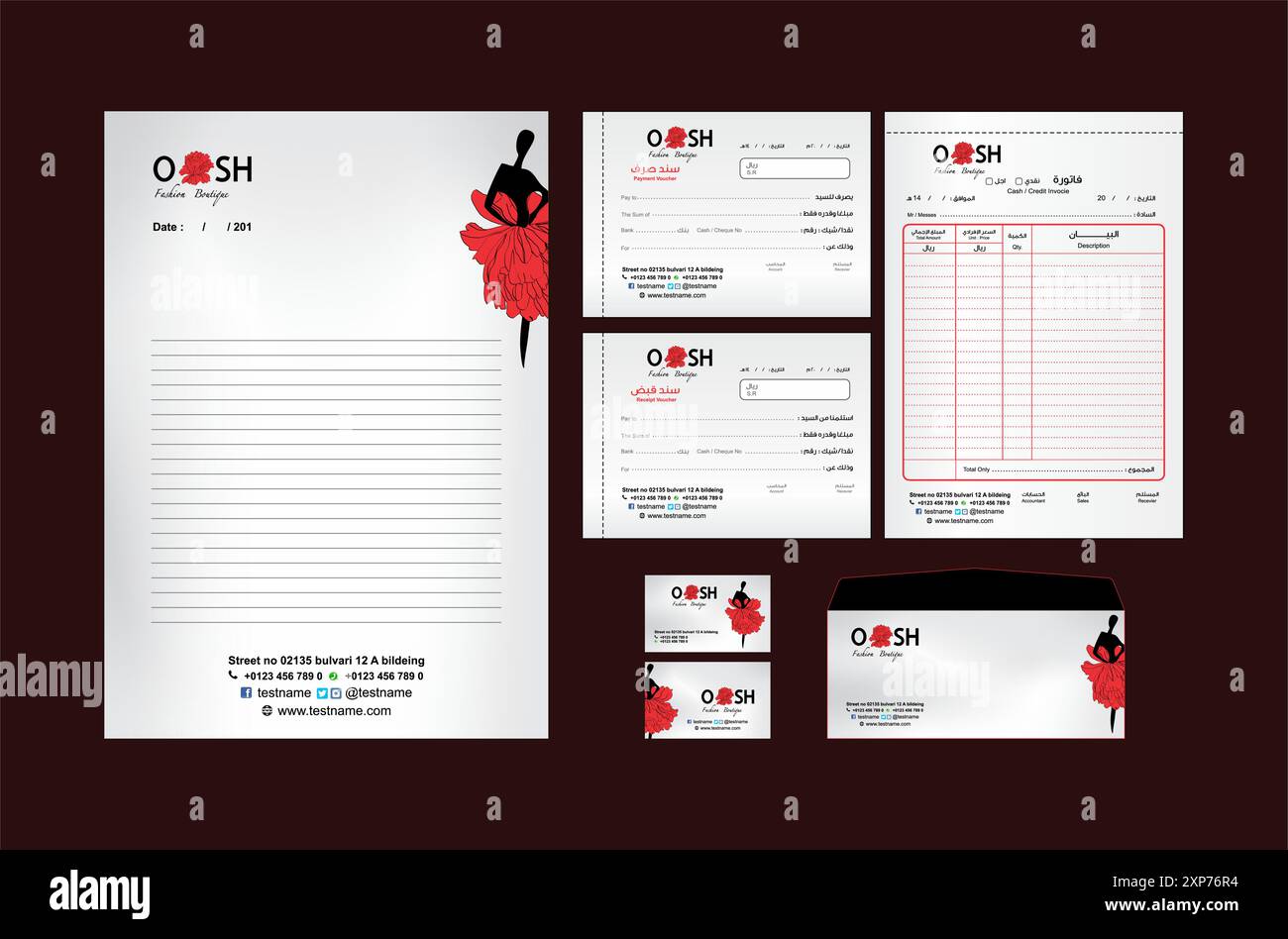 company identity paper visit card and folder Stock Vector Image & Art ...