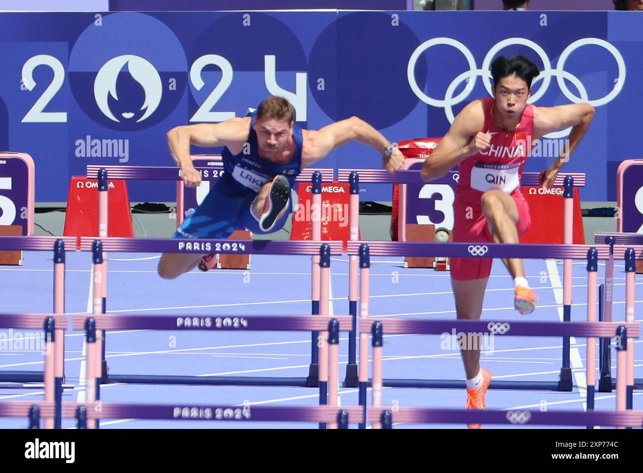 August 4, 2024, Paris, Ile de France, France: Elmo LAKKA (FIN), and QIN ...