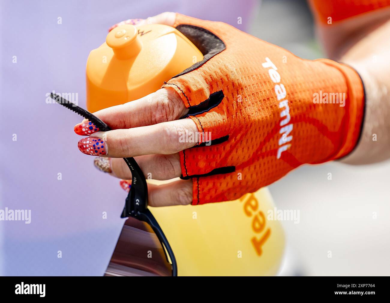 PARIS - Cyclist Lorena Wiebes prior to the women's road race at the ...
