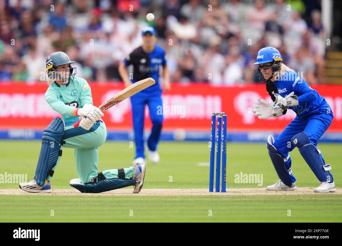 Oval Invincibles' Paige Scholfield during The Hundred women's match at ...