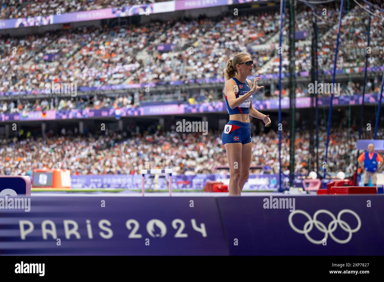 Line Kloster of, Norway. , . competes in women's athletics 400 meter ...